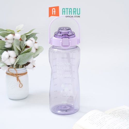 Jual Ataru 2 ltr Botol Minum Tritan Dengan Handle - Ungu Violet Water ...