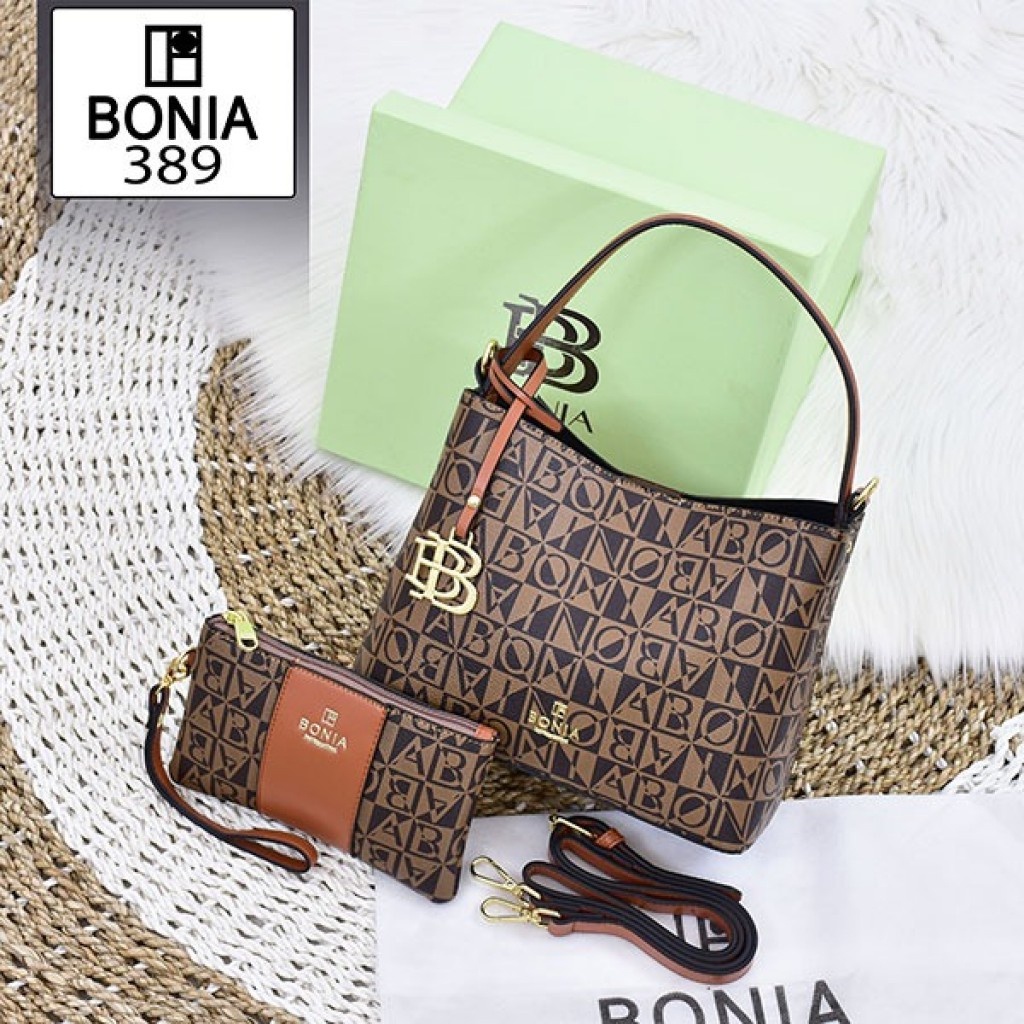 Jual JP 389 BONIA Monogram Bag JE | Shopee Indonesia