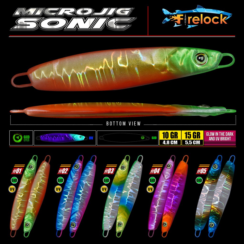 Jual EXTRA BONUS | UMPAN PANCING metal jig MICRO JIG FIRELOCK SONIC 10 | 15 GRAM Paling Amis di ...