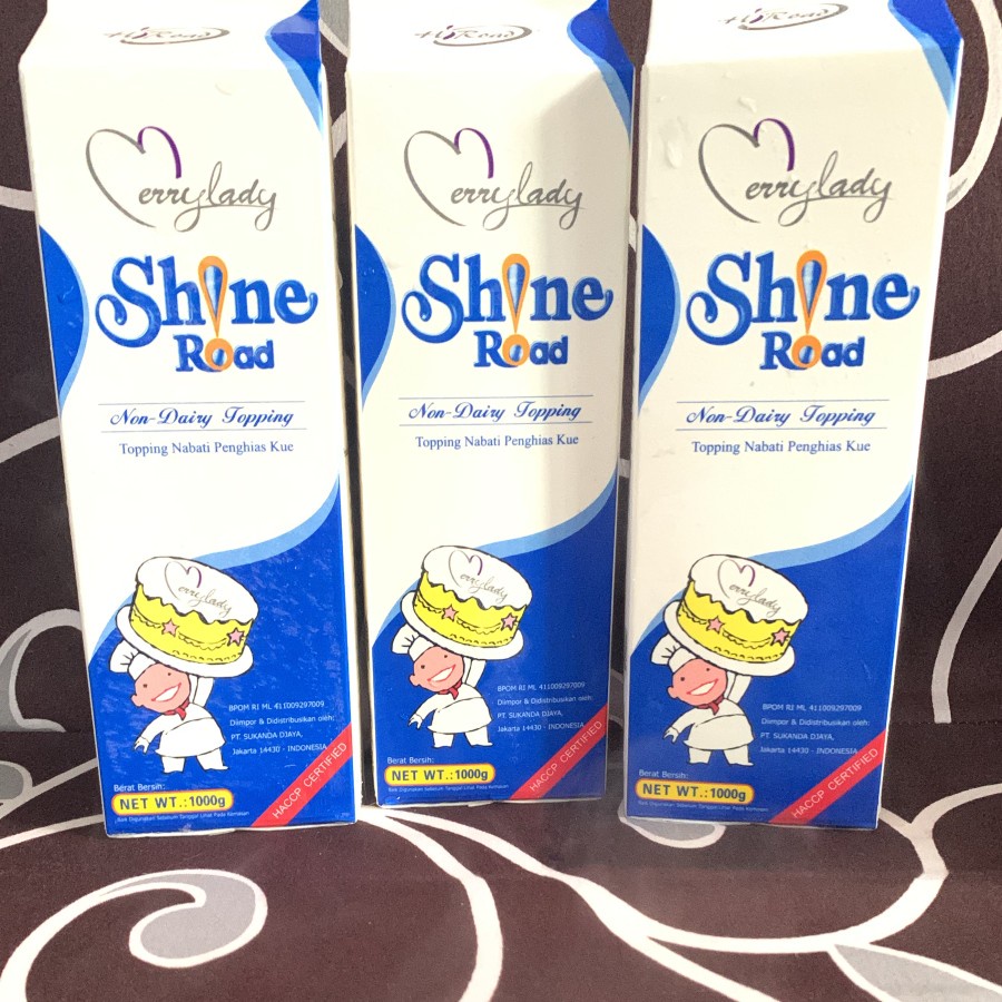 Jual SHINE ROAD NON DAIRY WHIPPING CREAM 1 LTR - TOPPING NABATI HALAL ...