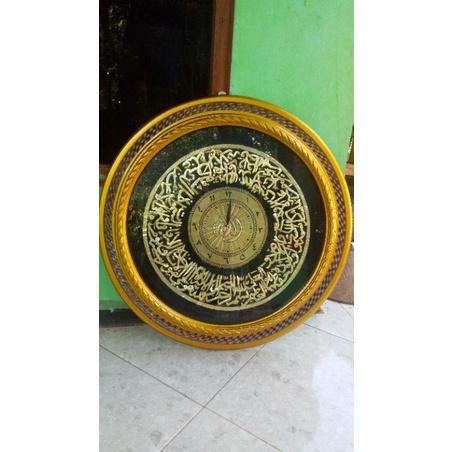 Jual JAM DINDING KALIGRAFI BUNDAR / BULAT JAM KALIGRAFI LINGKARAN / JAM ...