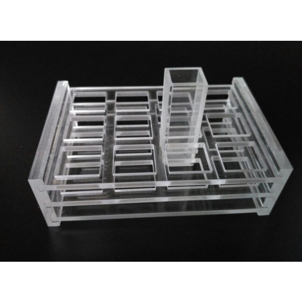 Jual Rak kuvet spectrophotometer 12 lubang (untk kuvet standard 1 cm ...