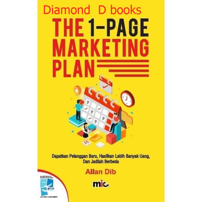 Jual Buku The 1 Page Marketing Plan - Allan Dib | Shopee Indonesia
