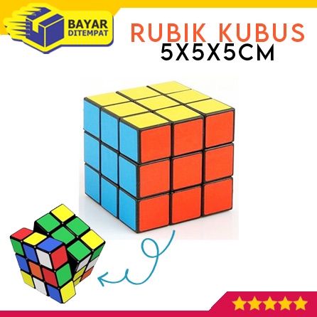 Jual Cube Cubes Rubik Kubus Rubrik Mainan Edukasi 5x5x5cm | Shopee ...