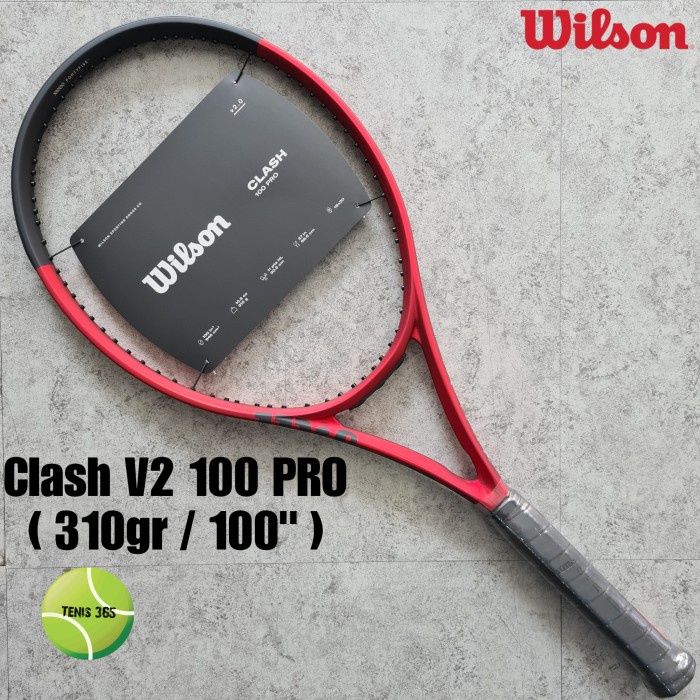 Jual Raket Tenis Wilson Clash V2 100 Pro ( 310gr / 100" ) RJ27 | Shopee ...
