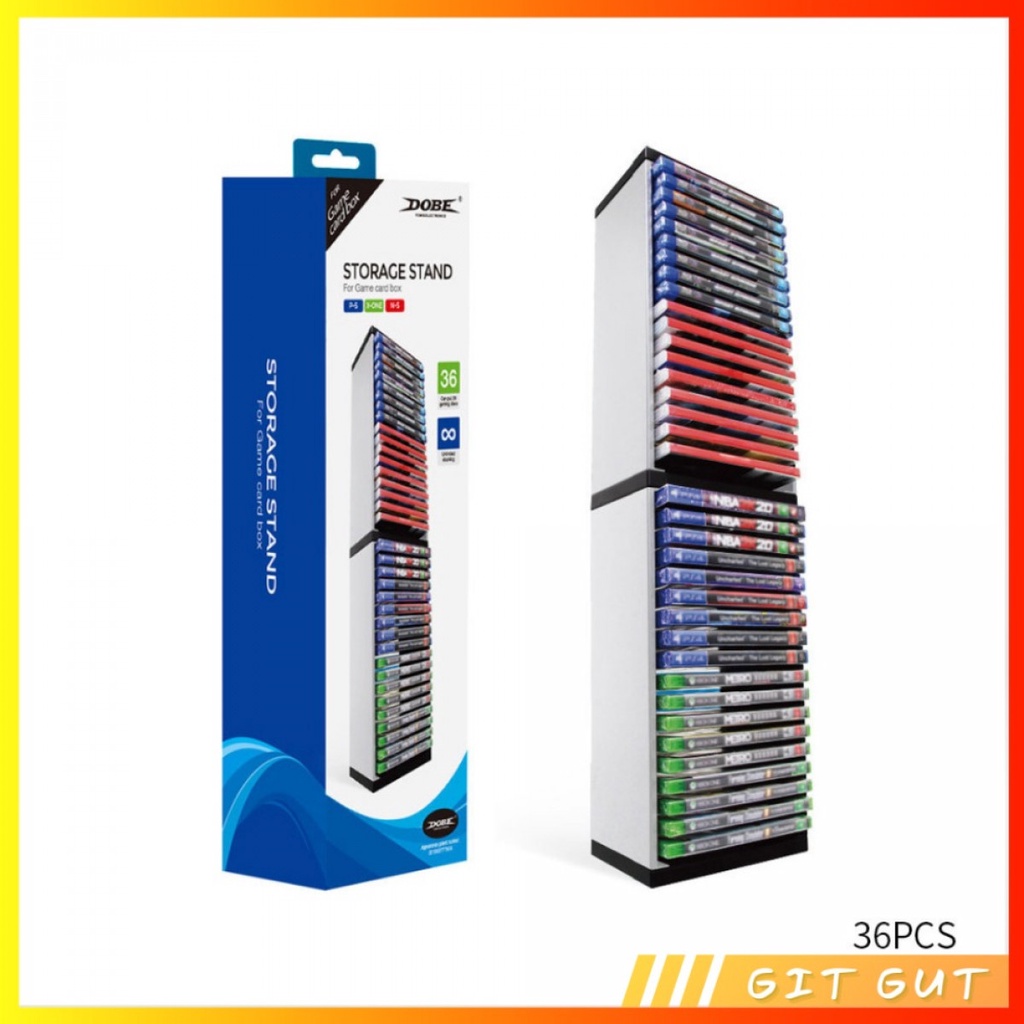 Jual Dobe 36 Slots Game Storage Tower stand Rak Disc PS4 PS5 Xbox ...
