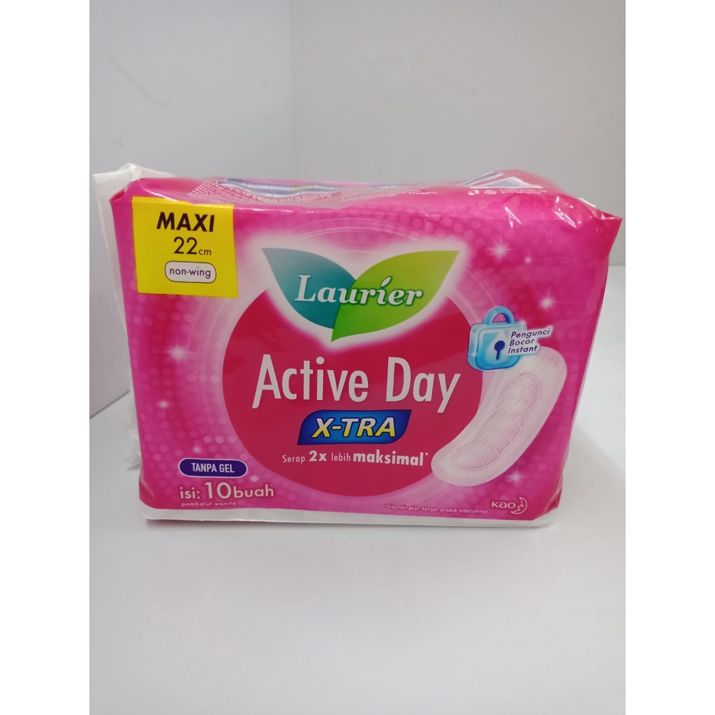 Jual Laurier Active Day Super Maxi 10S Tanpa Wing | Shopee Indonesia