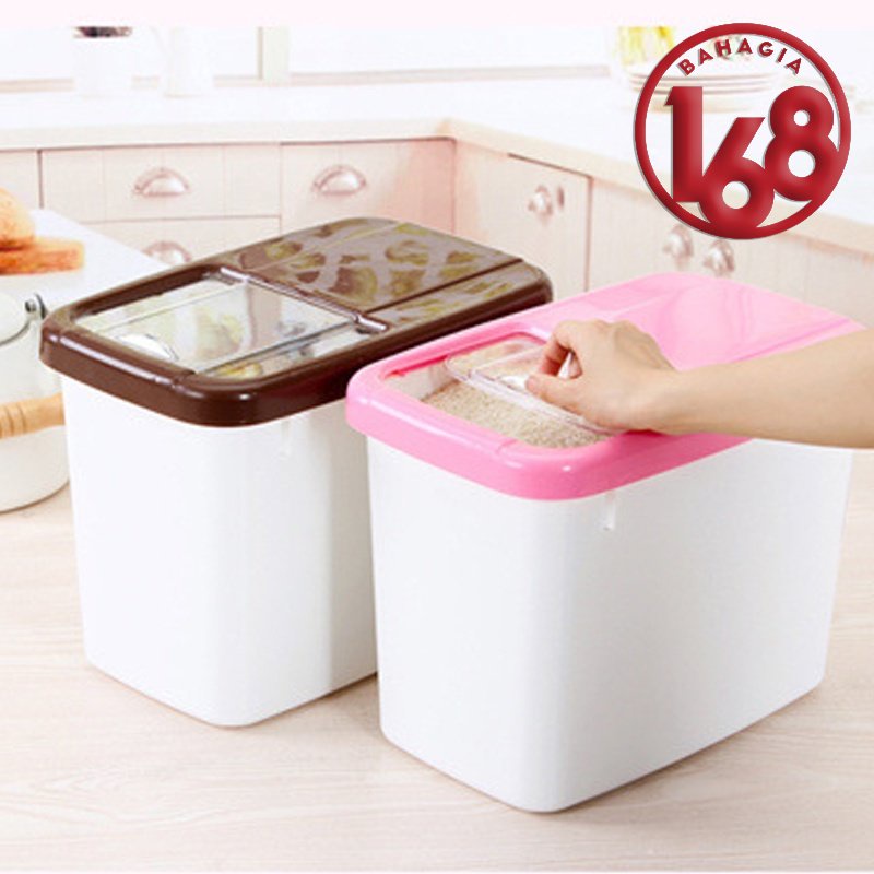 Jual Tempat Beras Kacang 7.5kg / 10kg Rice Box Tempat Penyimpanan ...
