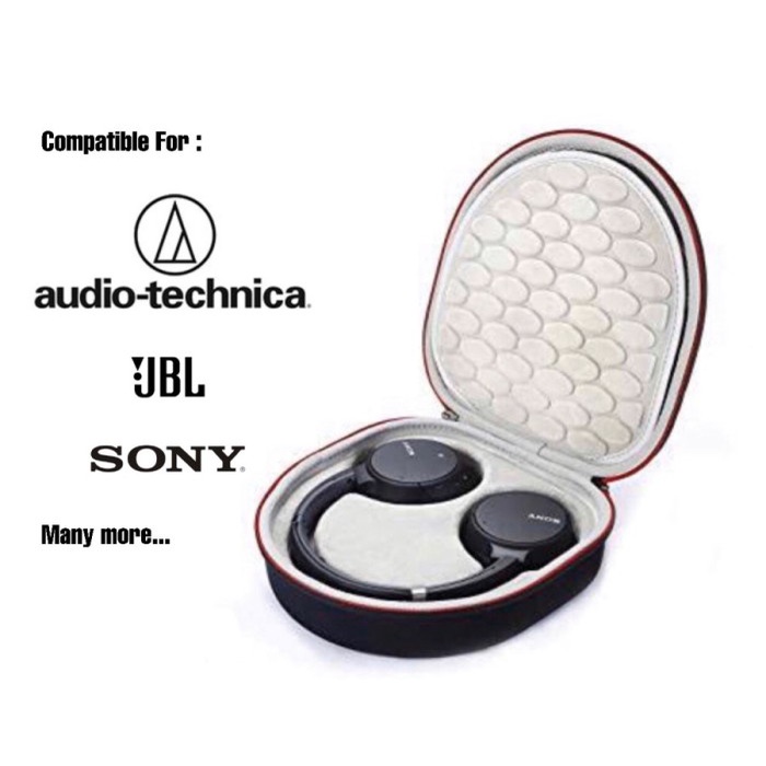 Jual Headphone Headset Hard Case Bag Pouch Box for Sony Audio Technica ...