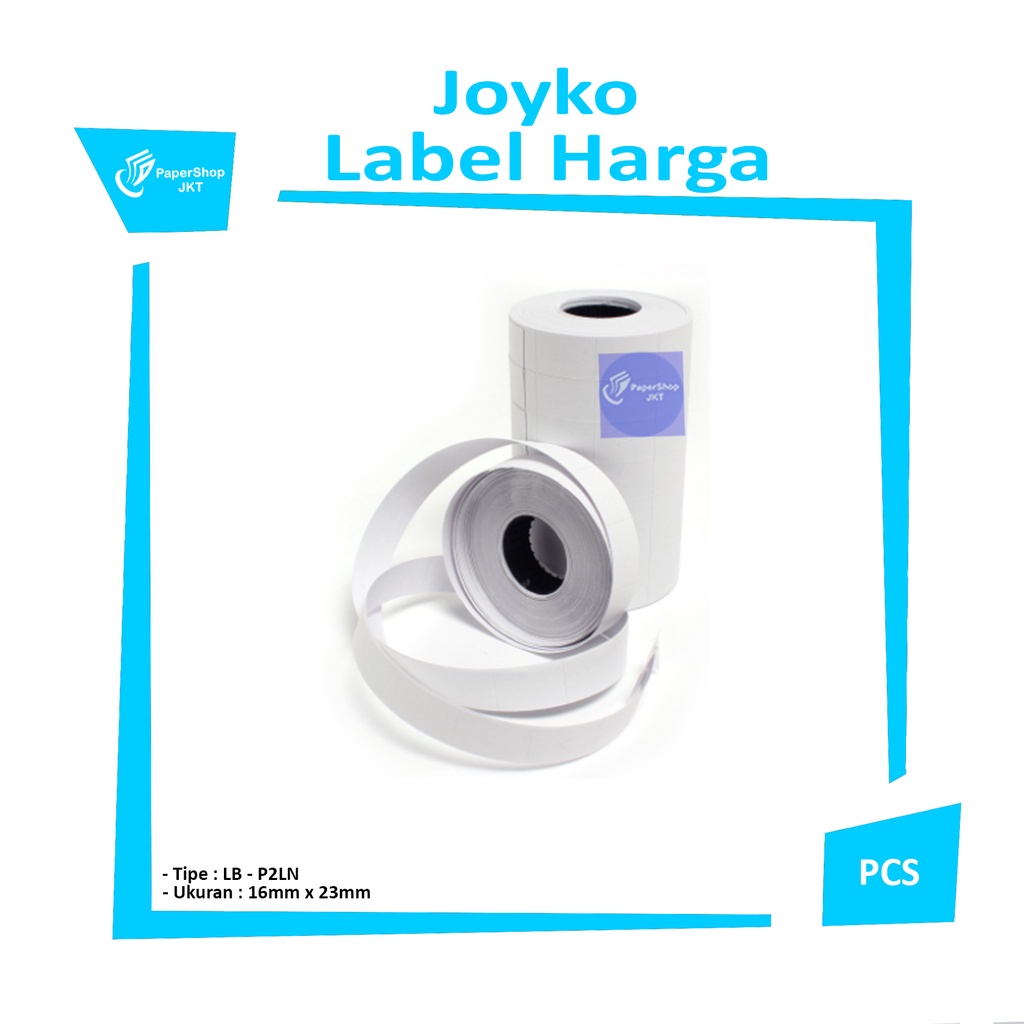Jual JOYKO - Label Harga 2 Baris LB-P2LN Merah PerSlop isi 10Roll ...