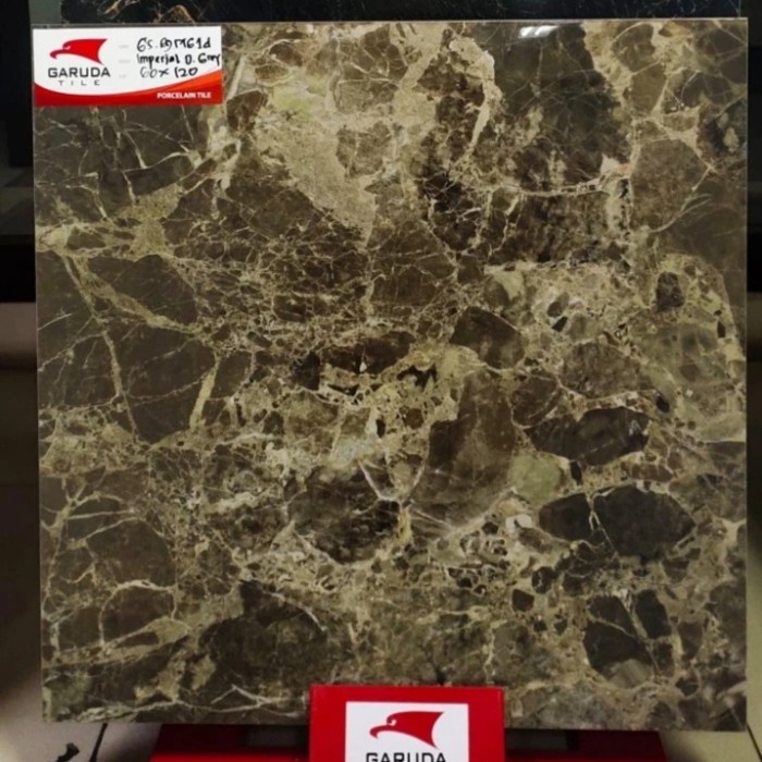Jual granit lantai 60x60 motip marmer /granit Garuda imperial dark grey ...