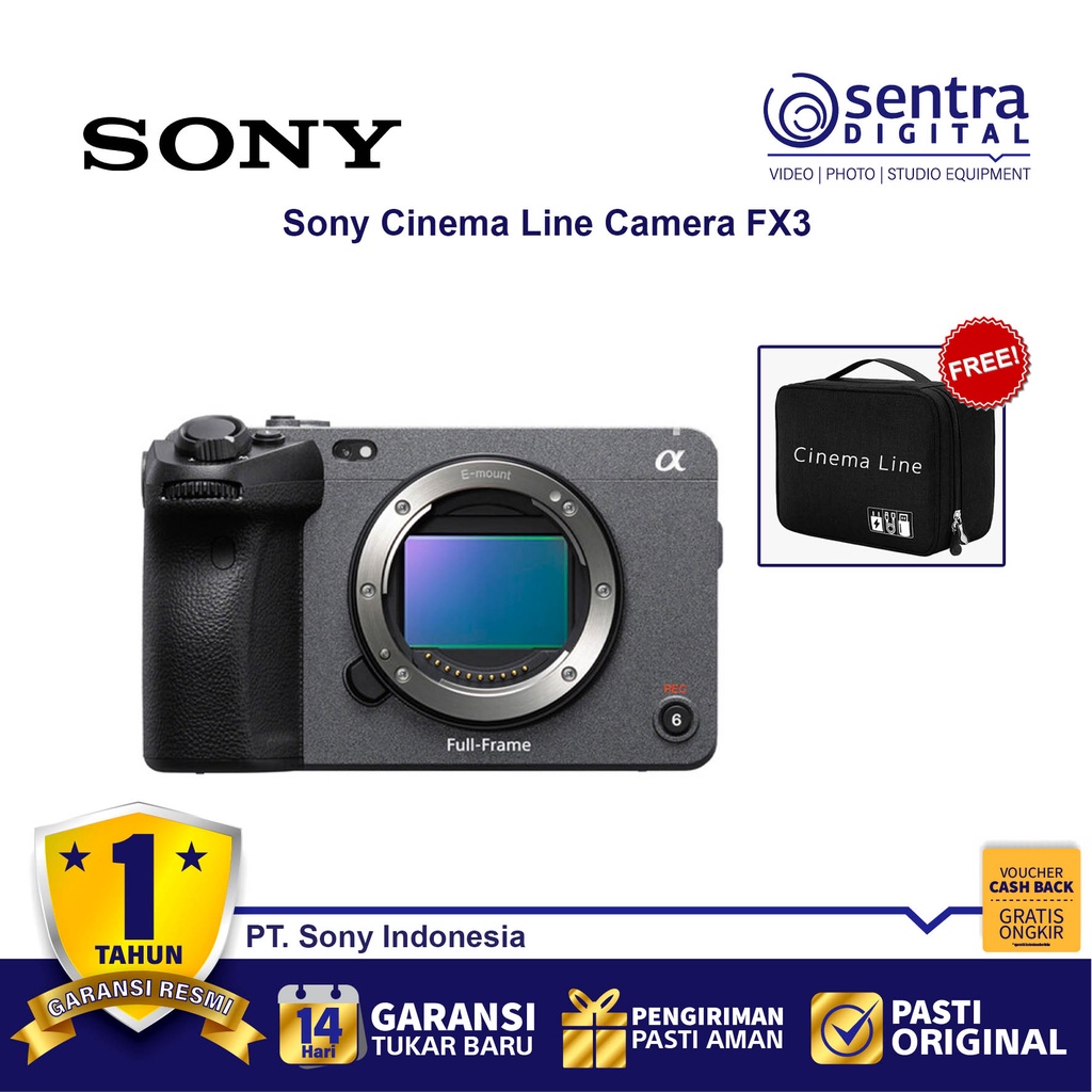 Jual Sony FX3 Full-Frame Cinema Camera ( Body Only ) | Shopee Indonesia