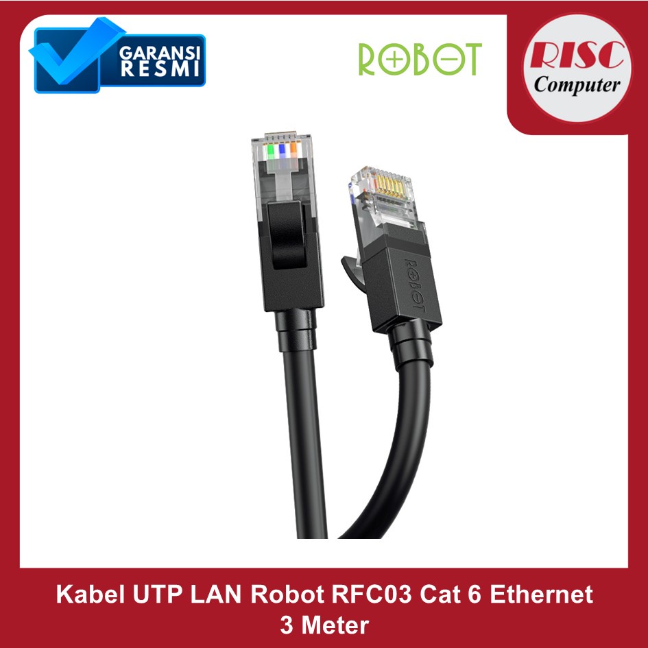 Jual Kabel UTP LAN Robot RFC03 Cat 6 Ethernet 3 Meter | Shopee Indonesia