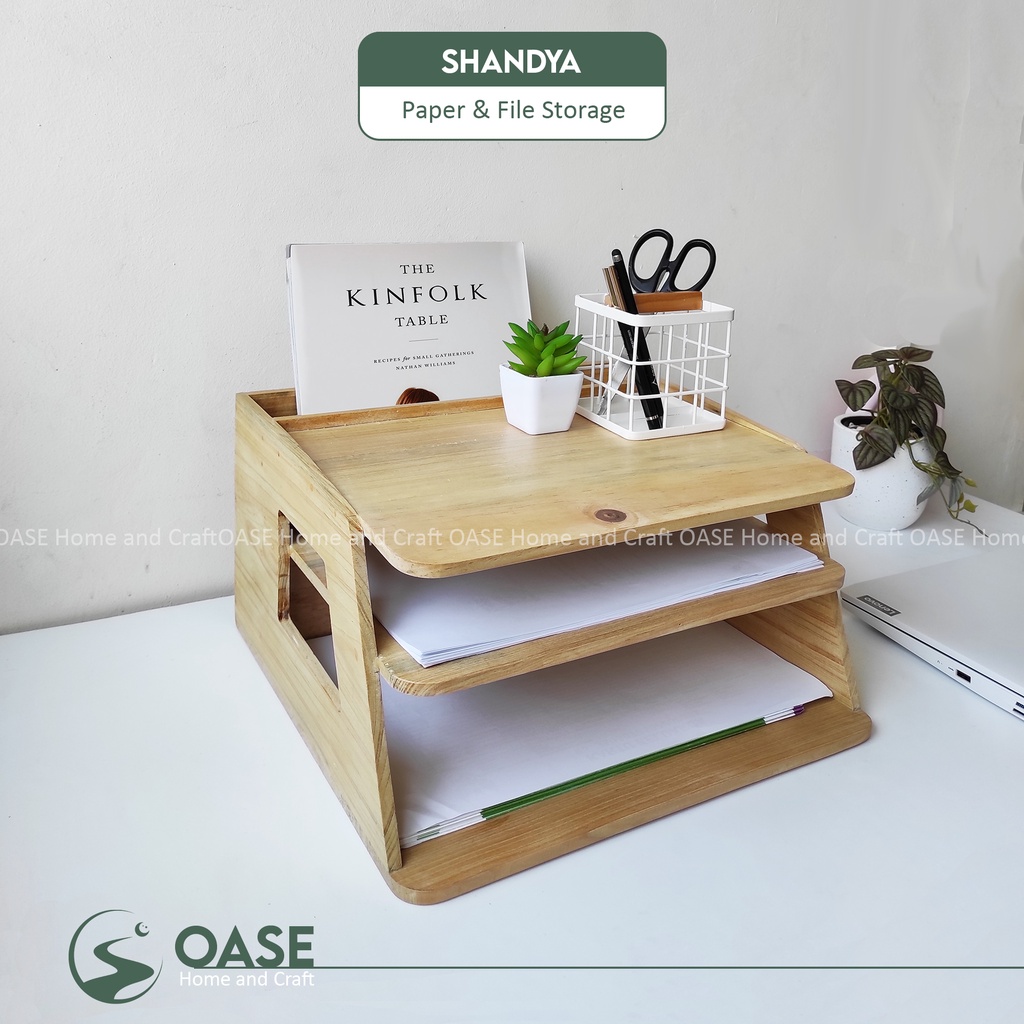 Jual file storage paper organizer aesthetic / rak majalah / penyimpanan ...