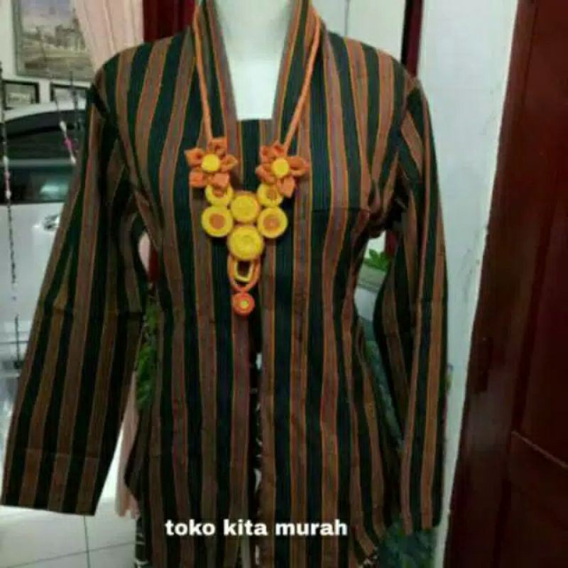 Jual Kebaya dan Sorjan Baju Kebaya Lurik Jawa Khas Solo Jogja | Baju Kebaya Adat Jawa Baju ...