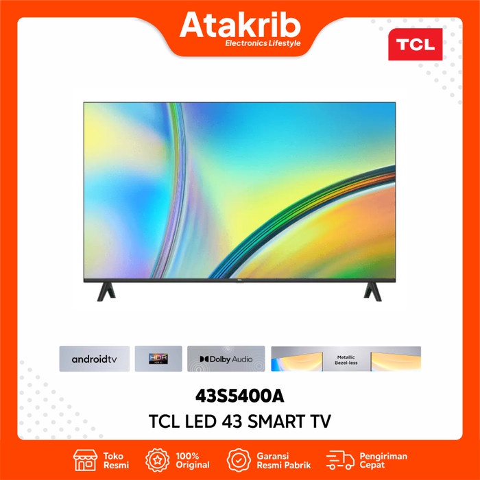 Jual TCL LED 43 43S5400A / S5400A Frameless Full HD HDR TV with Android TV | Shopee Indonesia