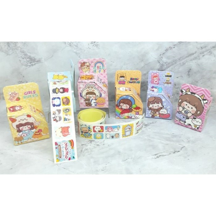 Jual HOLOGRAM STICKER ROLLING IN BOX ISI 40 pcs stiker roll murah viral ...