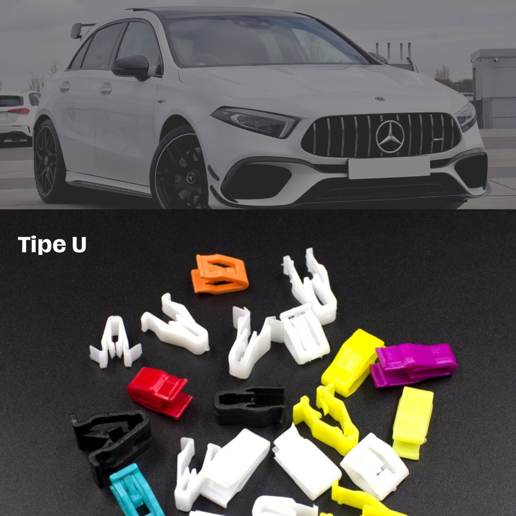 Jual YUHUAN Klip Kancing Pintu Mobil Dashboard Door Trim Buckle Seal 50 ...