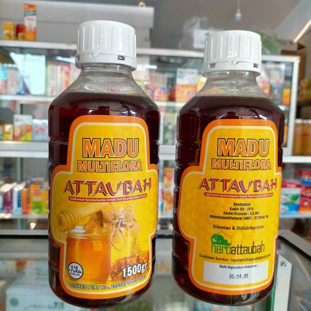 Jual Madu Multiflora Attaubah 1500Gram - MADU SEHAT ASLI 100%MURNI ...