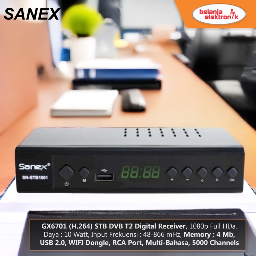 Jual SANEX SN-STB1801 SET TOP BOX RECEIVER PENERIMA SINYAL SIARAN TV ...
