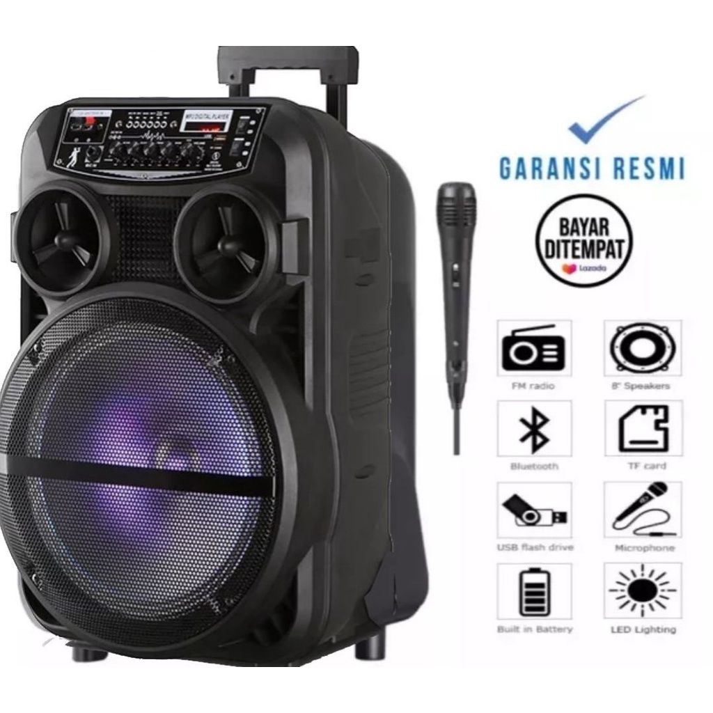 Jual SPEAKER BLUETOOTH MP4 MP3 POWER BASS POLYTRON /SUPER BASS BISA ...