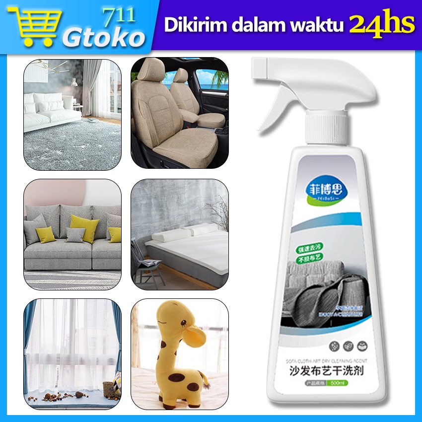Jual Pembersih Sofa Kain Tanpa Air Pembersih Tas Karpet Kasur Jok Mobil Fabric Cleaner Spray ...