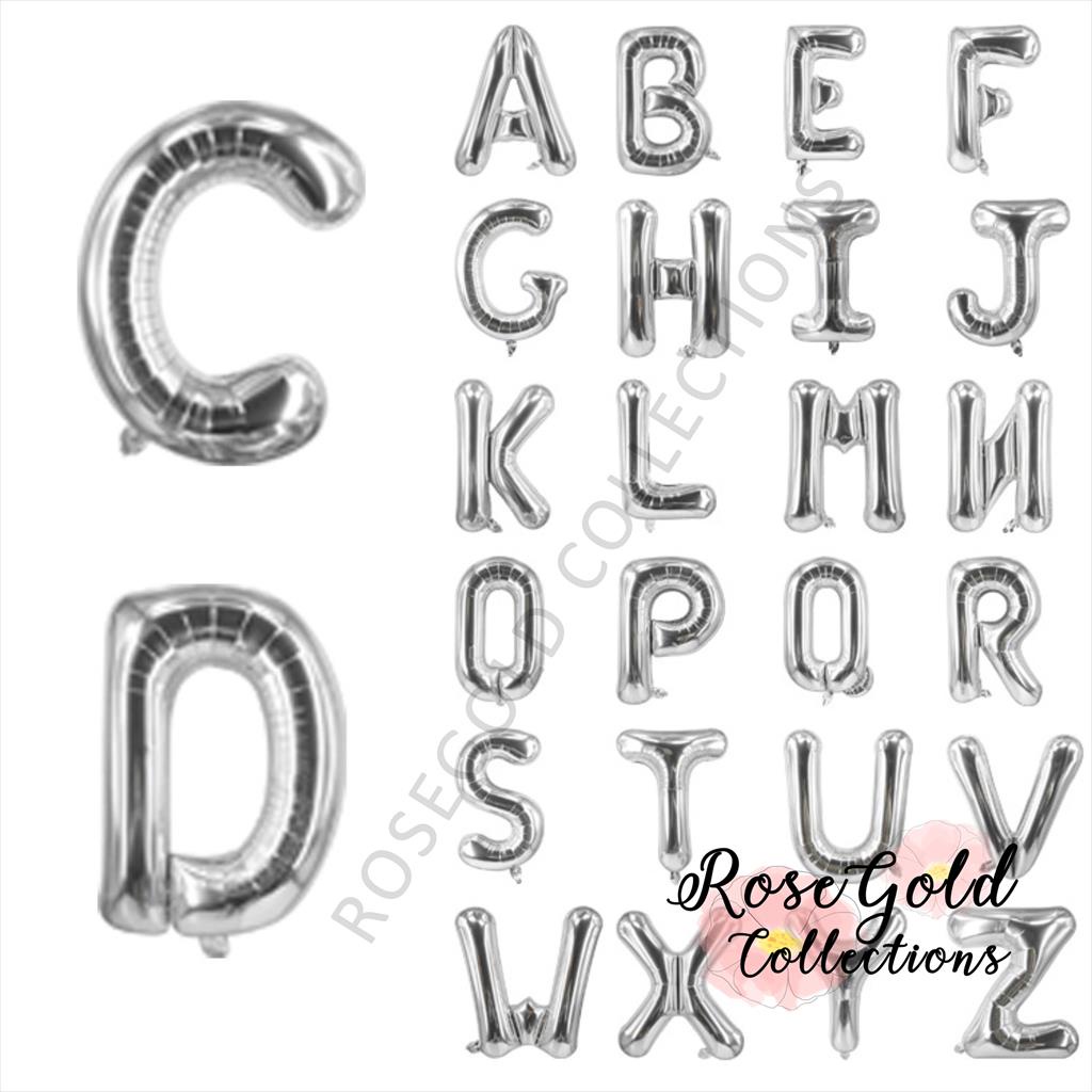 Jual [1 PCS] Balon Angka Huruf 40cm /16 inch Letter Balloon Variasi ...