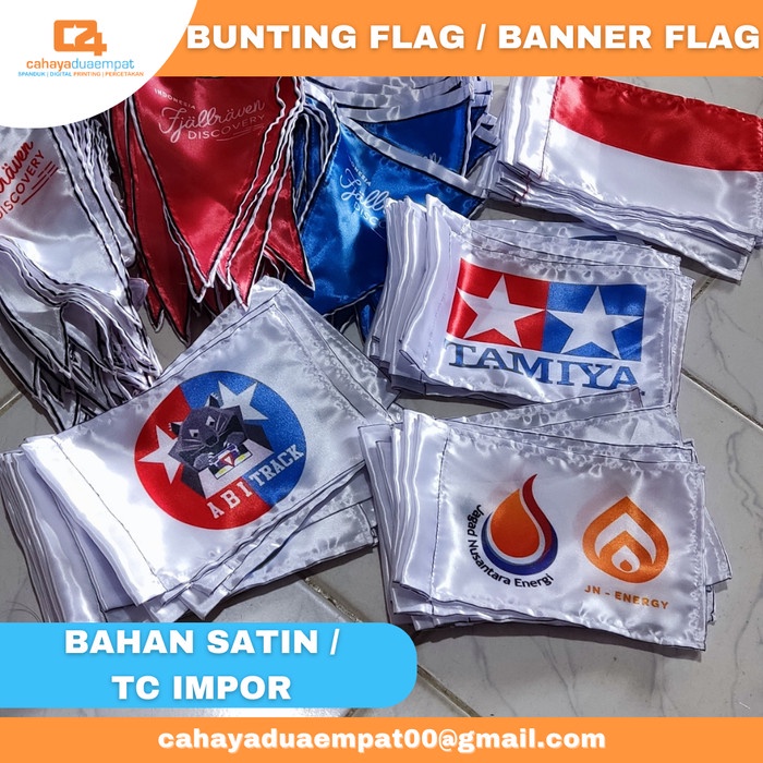 Jual EDD Cetak Print Bendera Custom Murah Jakarta Banner Bunting Flag ...