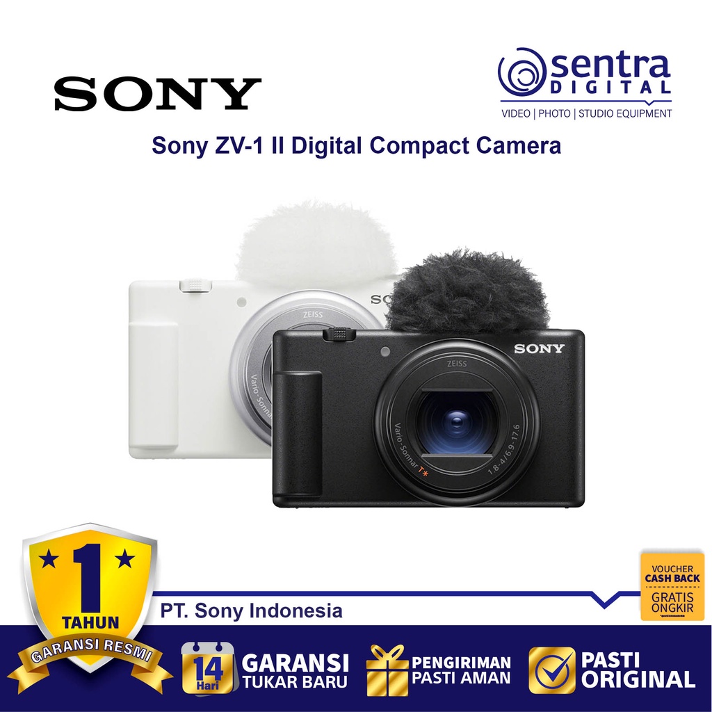 Jual Sony ZV-1 II / ZV1 Mark 2 Digital Compact Pocket Camera | Shopee ...