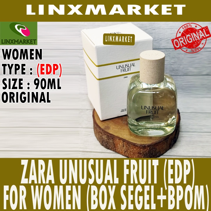 Jual ORIGINAL ZARA UNUSUAL FRUIT EDP FOR WOMEN 90ML (BOX SEGEL+BPOM ...
