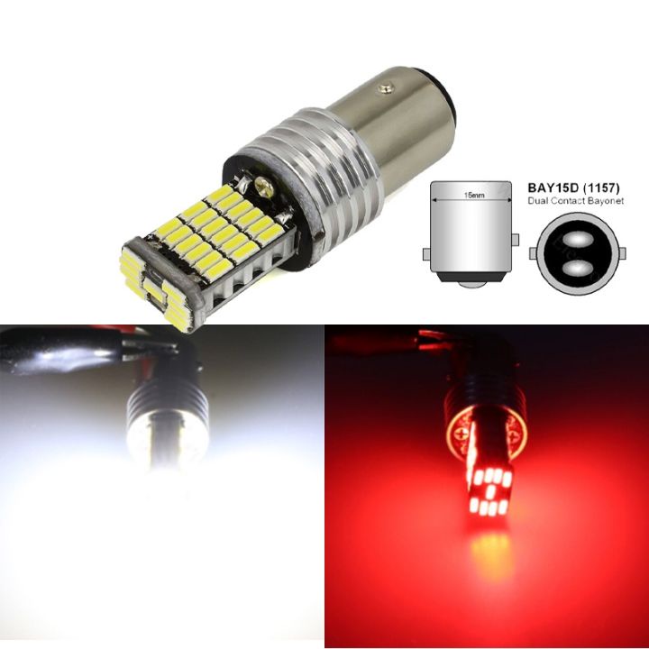 Jual Lampu LED Rem Bayonet 2 Kaki 45 SMD Merah Red Mobil Motor | Shopee ...