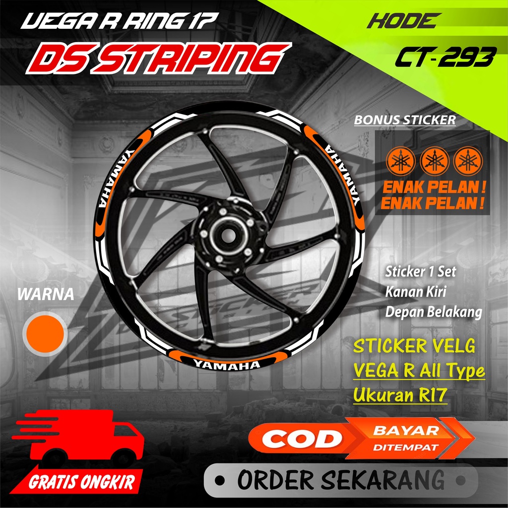 Jual OS Ct-293 Cutting Sticker Velg variasi stiker pelek motor vega R ...
