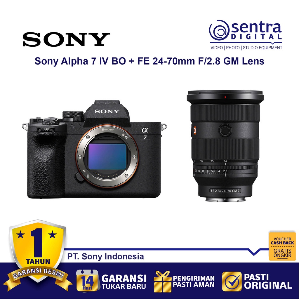 Jual Sony Alpha A7 Mark IV Body Only with FE 24-70mm F/2.8 GM II Lens ( SEL2470GM2 ) | Shopee ...