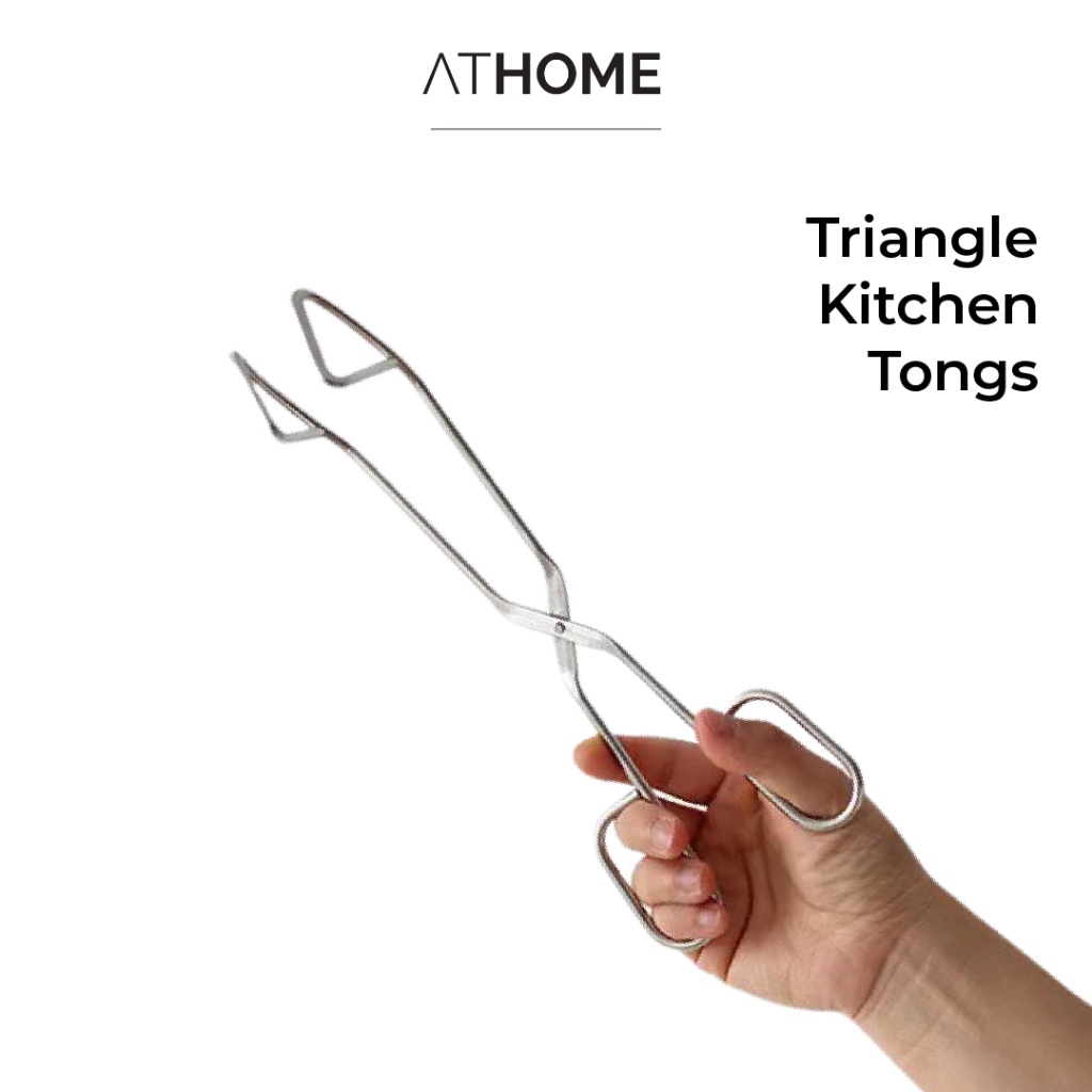 Jual ATHOME Triangle Kitchen Tongs/ Capitan Stainless Steel Korea untuk ...