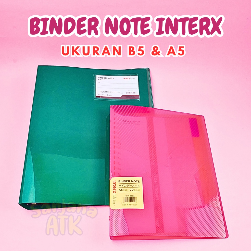 Jual Map Binder Note A5 B5 Interxfolder | Shopee Indonesia