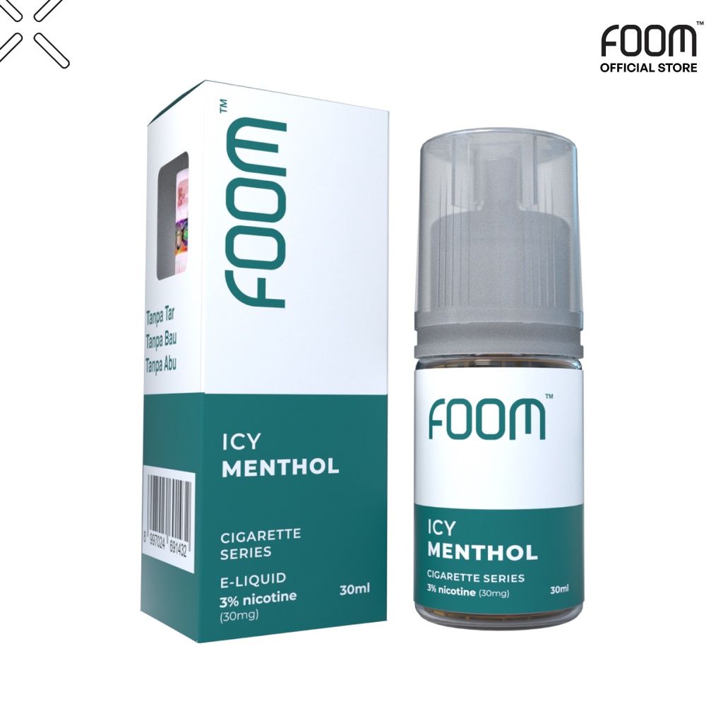 Jual Liquid FOOM CIG SERIES NEW PACKAGING - Icy Menthol (30 mL ...