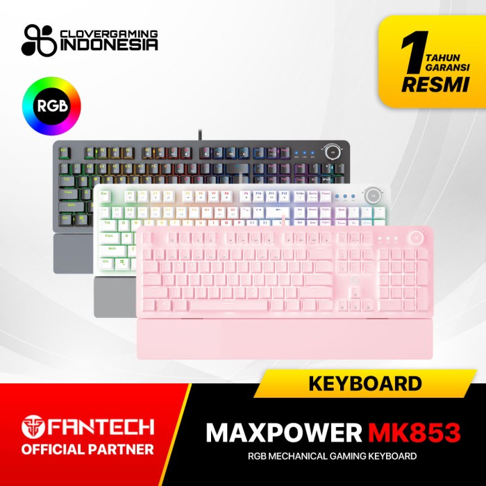 Jual Fantech MAXPOWER MK853 RGB - MK 853 MK-853 Mechanical Gaming ...