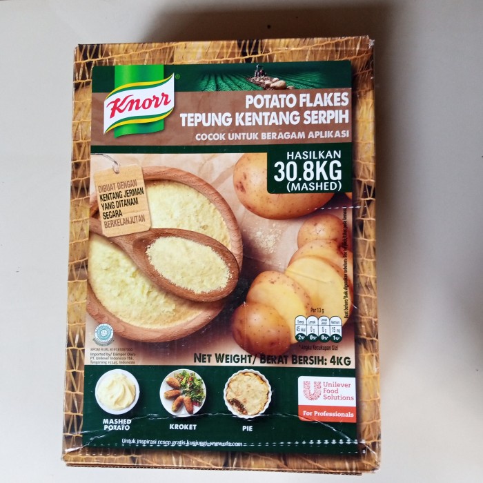 Jual KNORR MASHED POTATO FAKESS 4KG TEPUNG KENTANG | Shopee Indonesia