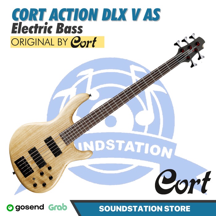Jual CORT Action DLX V AS 5 Strings Electric Bass | Listrik Elektrik D ...