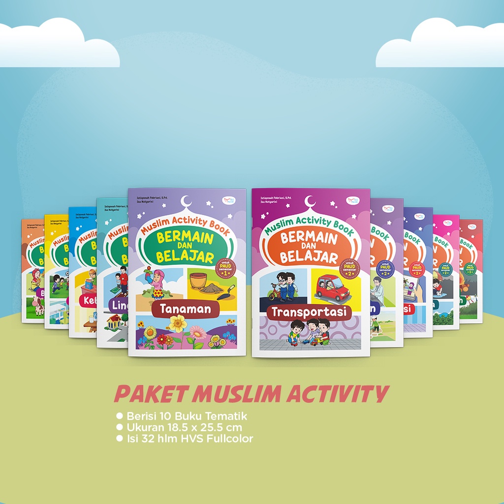 Jual BUKU ANAK BUKU PAUD MUSLIM ACTIVITY BOOK - BUKU ANAK - FULL COLOR ...