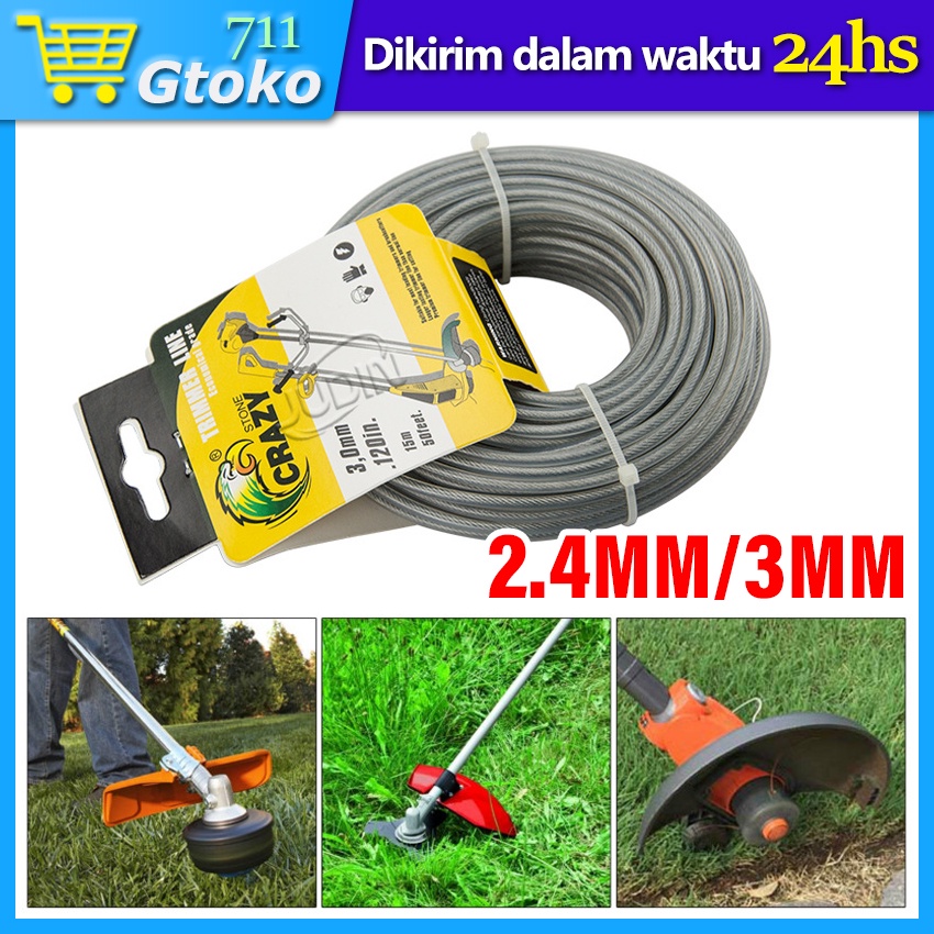 Jual Tali Senar Kawat Potong Rumput Pisau Babat Rumput Nylon Trimmer ...
