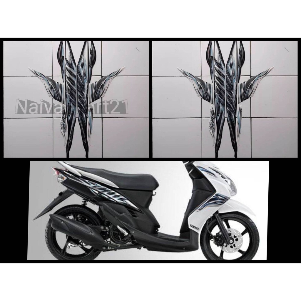Jual Stiker Striping Lis Les Bodi Motor Yamaha Mio Soul 2011 Karbu ...