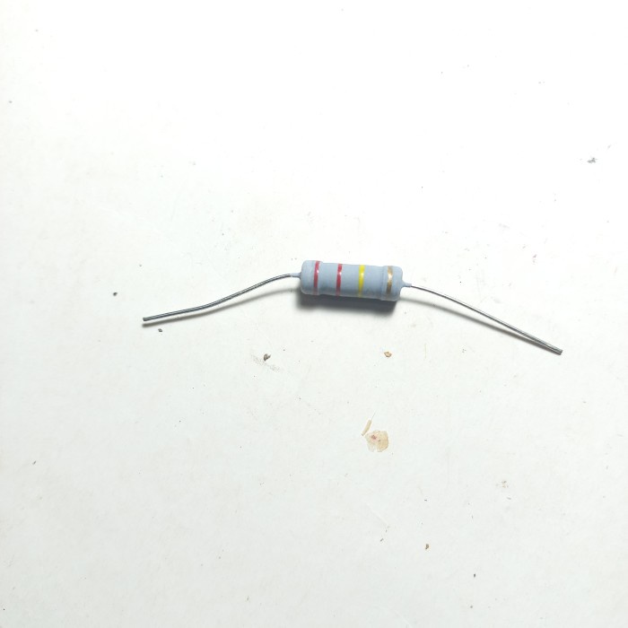 Jual resistor R carbon film 220K 220 K 2watt 2 w watt WAT 2WAT ohm 5% ...