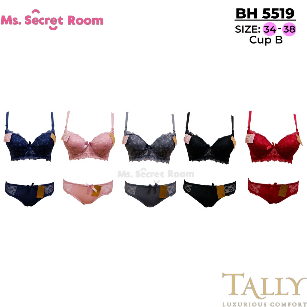Jual TALLY BRA 5519 BH SET CD CELANA DALAM | CUP B | 3/4 CUP | ADA ...