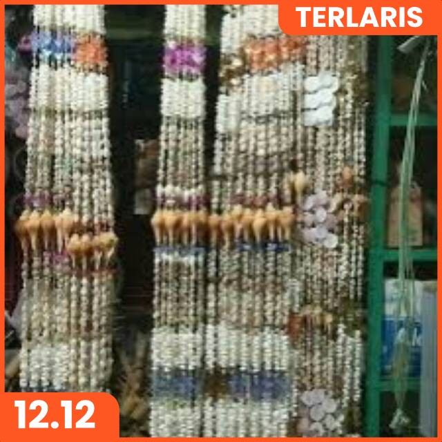 Jual TIRAI KERANG/HIASAN PINTU KAMAR/ ISI 10 UNTAI UKURAN BESAR ...