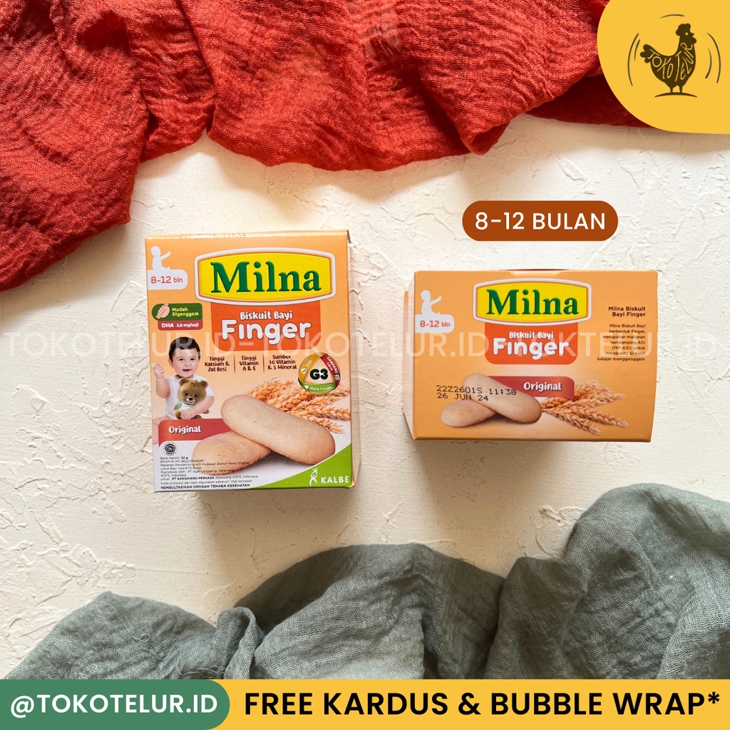 Jual MILNA - FINGERS Biscuit Original | Biskuit Cemilan Bayi Sehat (8 ...