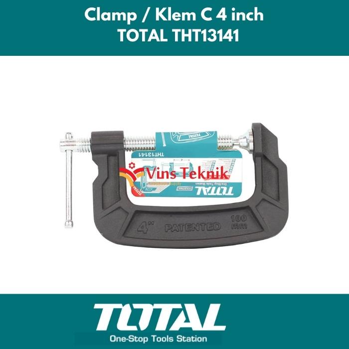 Jual Klemp C besi clamp C alat penjepit 4inch TOTAL THT13141 | Shopee ...