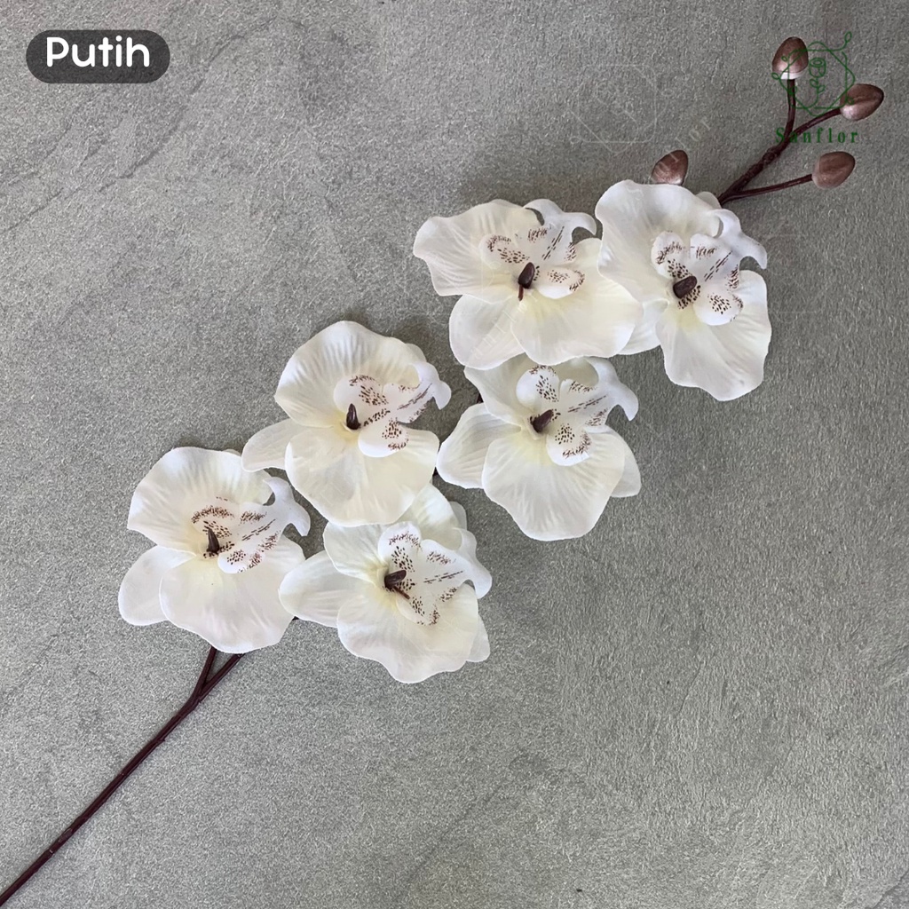Jual BUNGA ANGGREK K6 / ORCHID ARTIFICIAL FLOWER HIASAN PELAMINAN ...