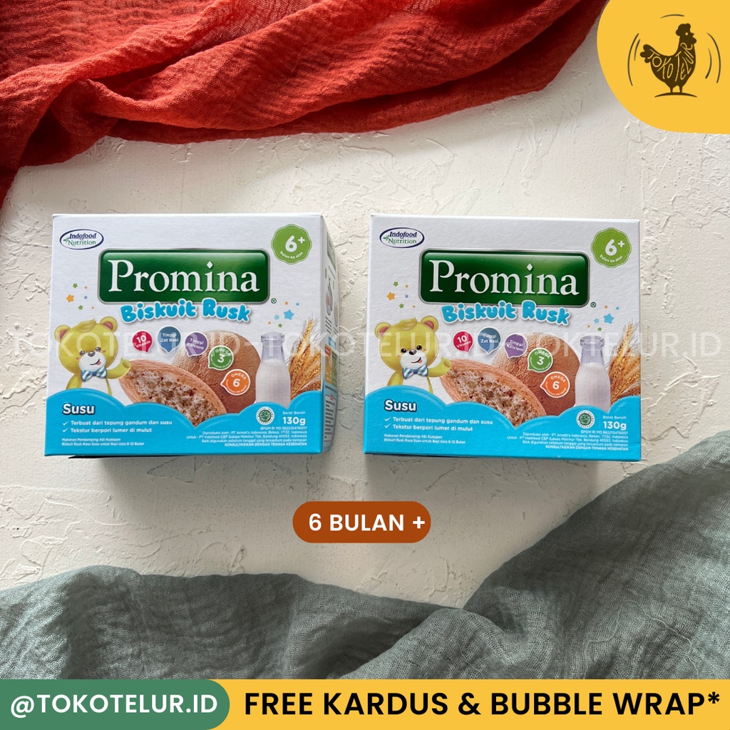 Jual PROMINA - Biskuit RUSK Susu | Makanan Snack Biskuit MPASI Anak ...