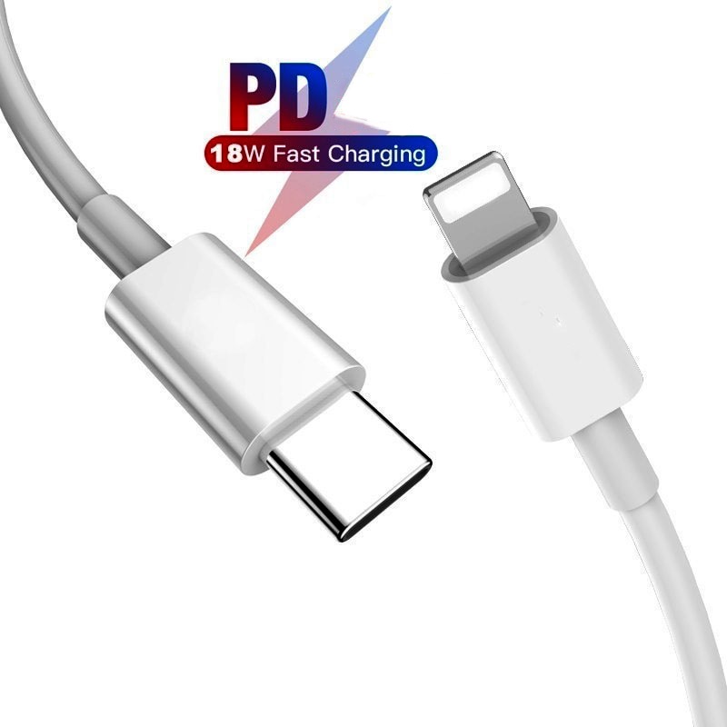 Jual Kabel Charger USB Type C To Lightning 18W | Shopee Indonesia
